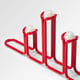 STRÅLA LED candelabra, metal red - IKEA