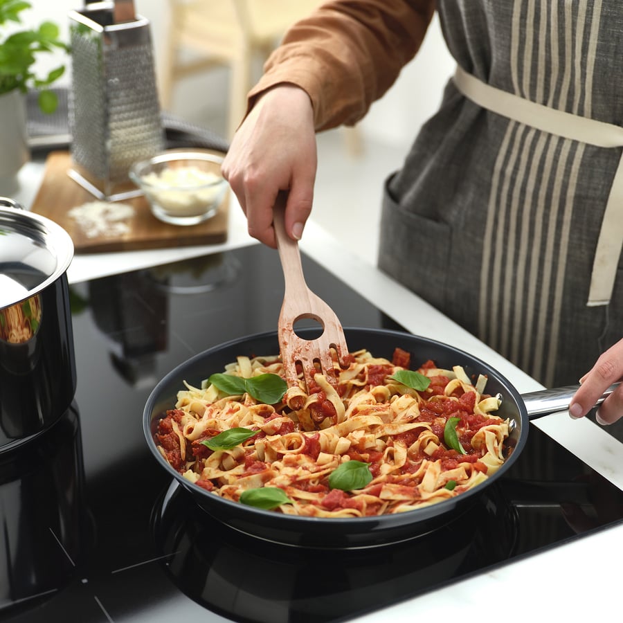 STRÅLFENA spaghetti server, solid birch, 12" - IKEA