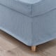 STRANDMON slipcover for ottoman, Sjölyckan dark blue/beige stripe ...