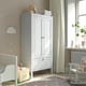 SUNDVIK wardrobe, gray, 311/2x195/8x673/8" - IKEA