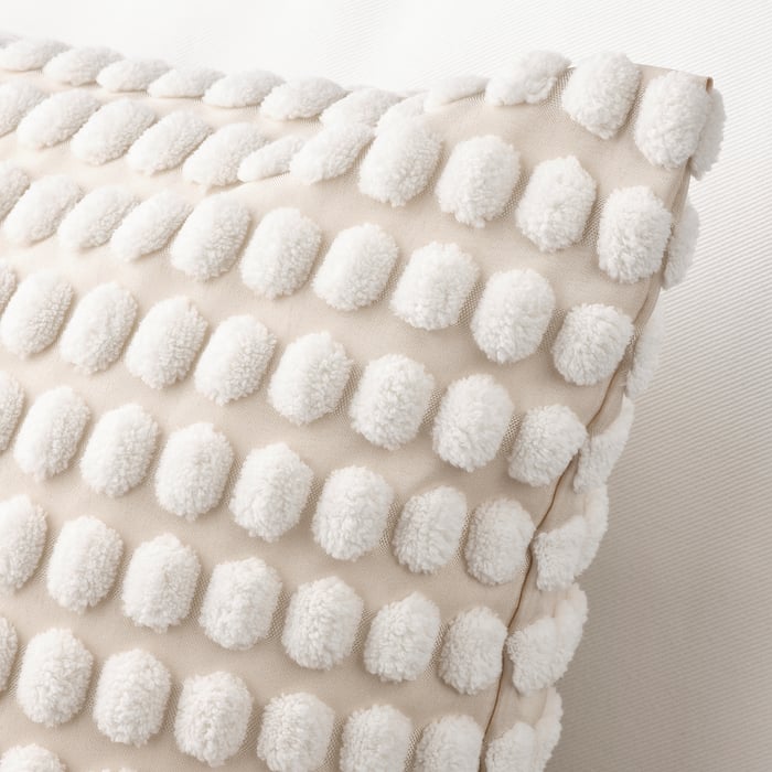 SVARTPOPPEL cushion cover, off-white, 20x20" - IKEA