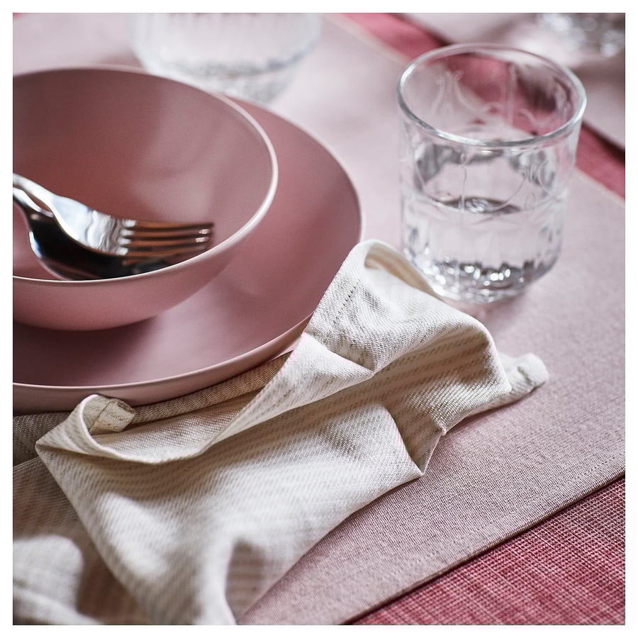 SVARTSENAP place mat, light pink, 14x18" - IKEA