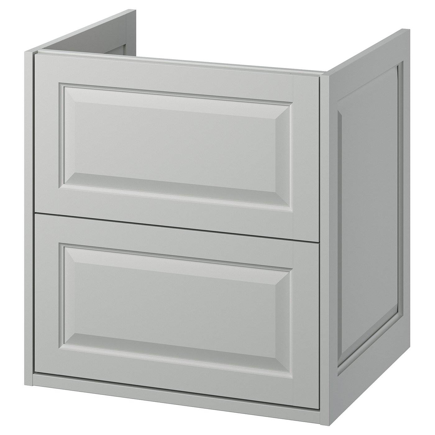 TÄNNFORSEN Bathroom vanity with drawers, light gray, 24x21x251/8" - IKEA
