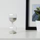 TILLSYN decorative hourglass, clear glass/white, 6 ¼" - IKEA