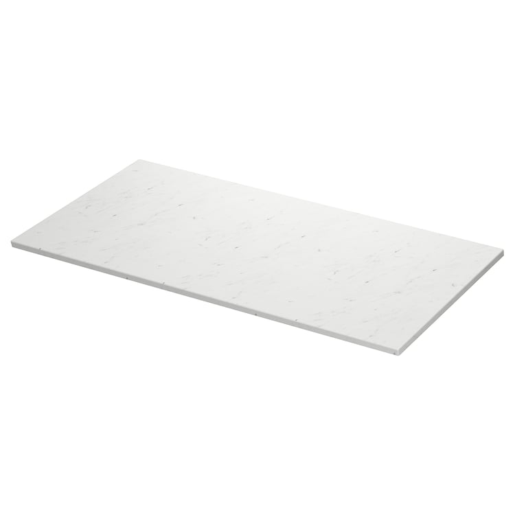 TOLKEN countertop, white marble effect/foliated board, 49x211/2" - IKEA