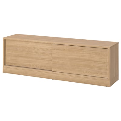 TONSTAD TV unit, oak veneer, 701/4x145/8x215/8" - IKEA
