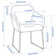 TOSSBERG chair, metal black/Gunnared dark gray - IKEA