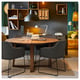 TOSSBERG chair, metal black/Gunnared dark gray - IKEA