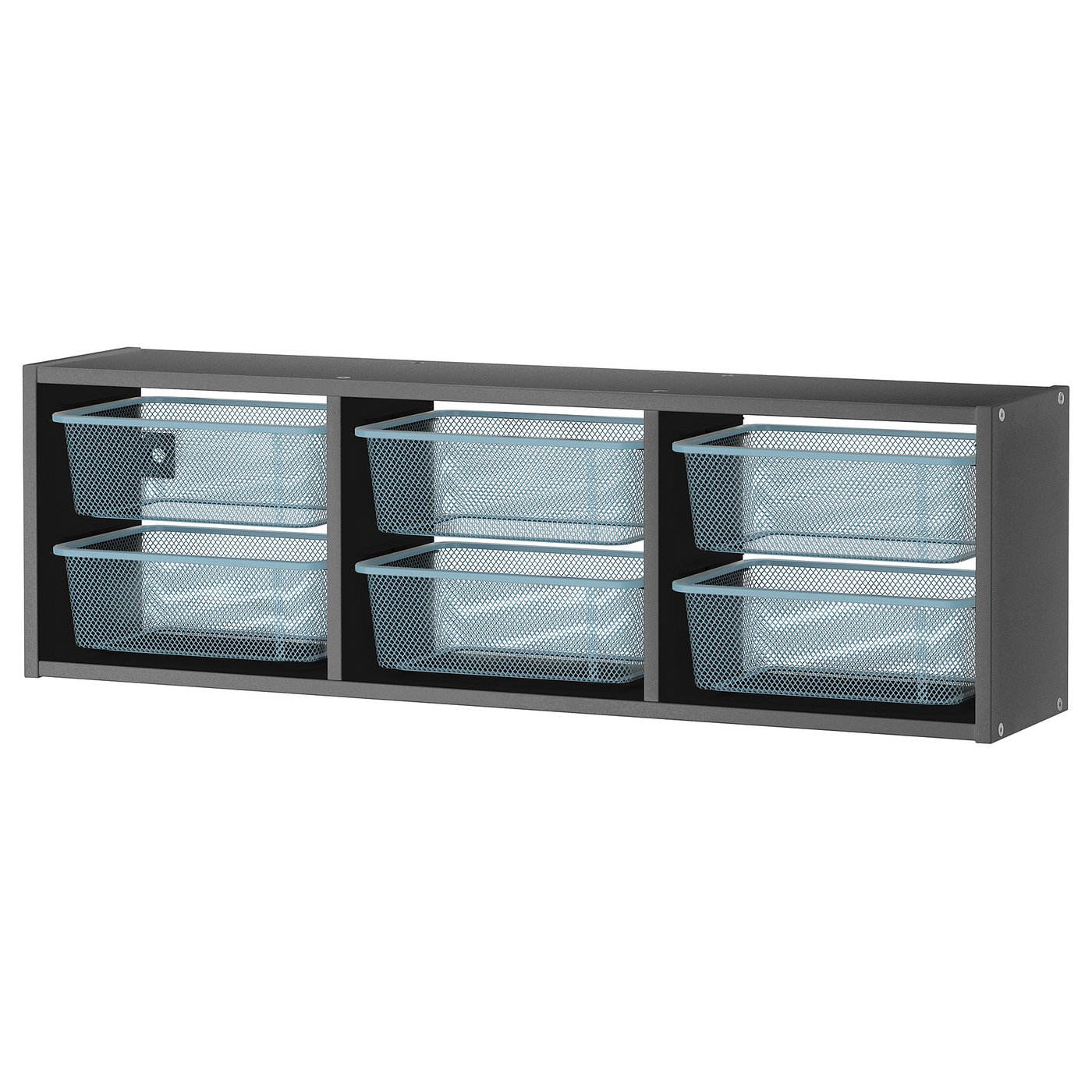 TROFAST wall storage, gray/gray-blue, 39x81/4x113/4" - IKEA