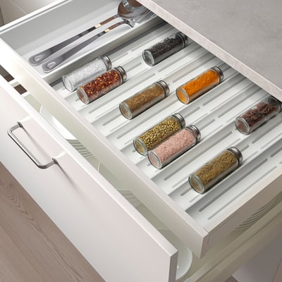 UPPDATERA spice rack, white, 4x20" - IKEA