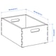 UPPDATERA storage box, light bamboo, 9 ½x12 ½x6" - IKEA