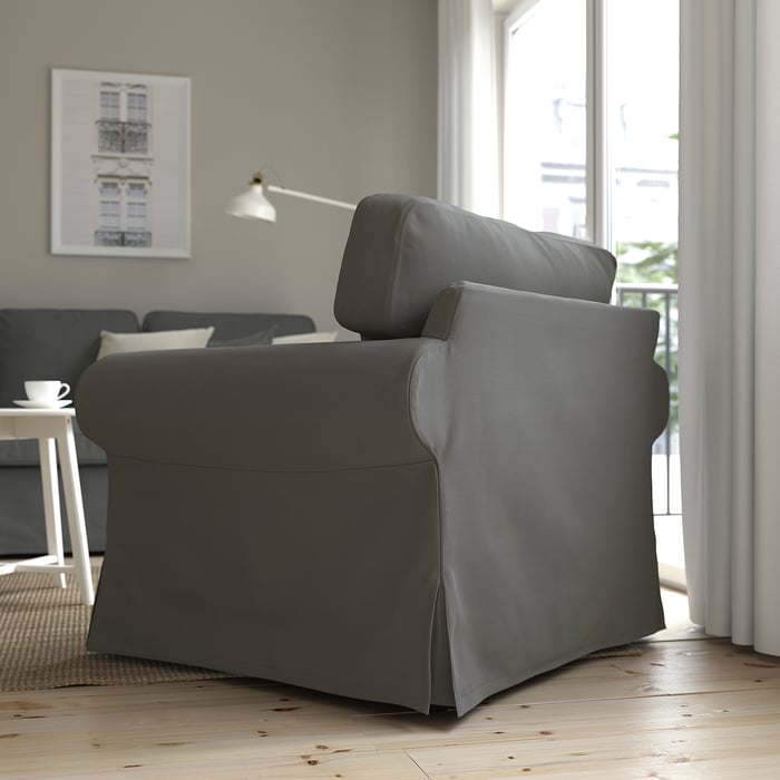 UPPLAND armchair, Hakebo dark gray - IKEA