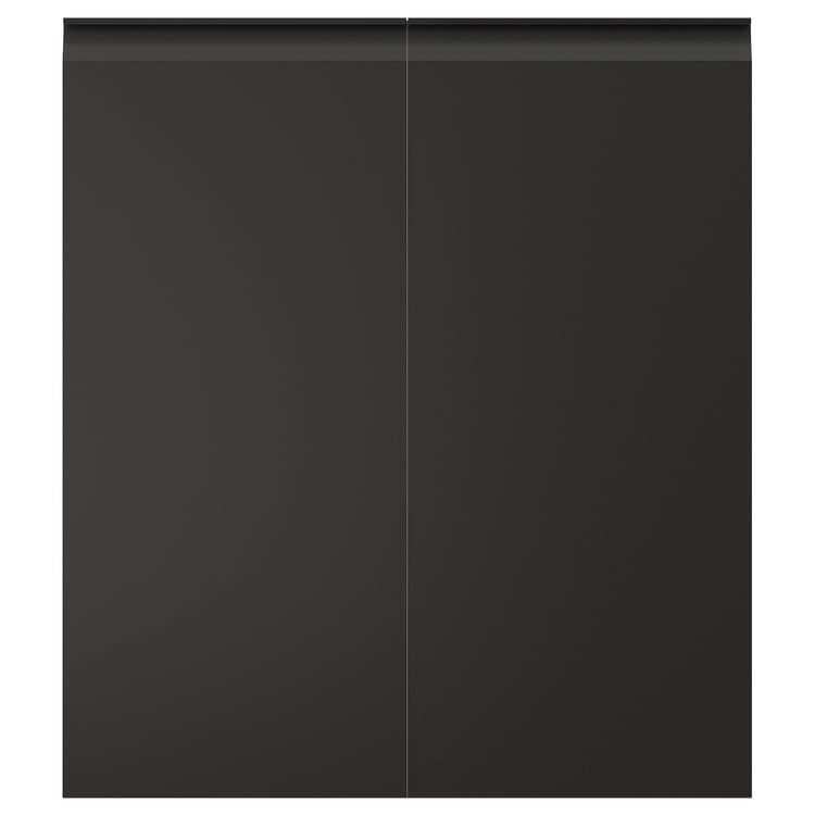 UPPLÖV 2-p door/corner base cabinet set, left-handed/matte anthracite ...