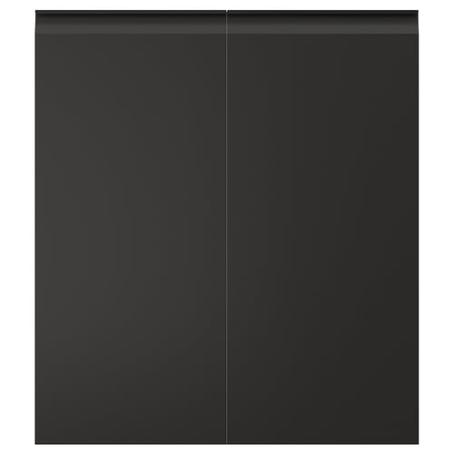 UPPLÖV 2-p door/corner base cabinet set, left-handed/matte anthracite ...