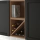 VADHOLMA Wine shelf, brown, stained ash - IKEA