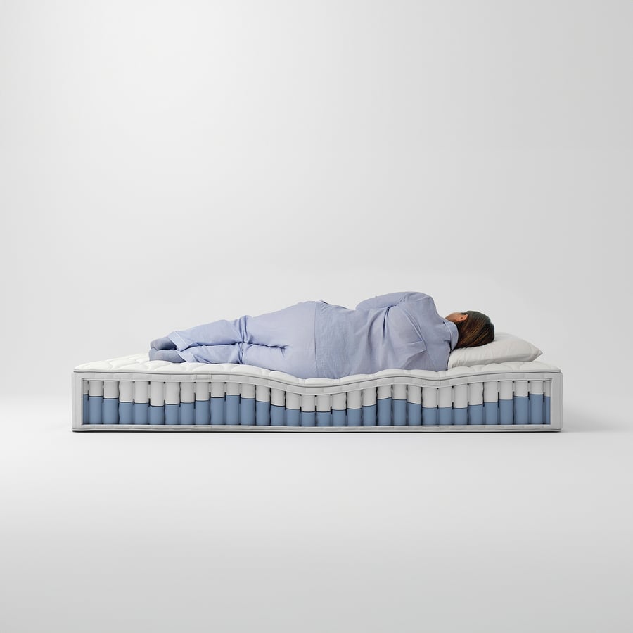VÅGSTRANDA pocket spring mattress, medium firm/white, Queen - IKEA