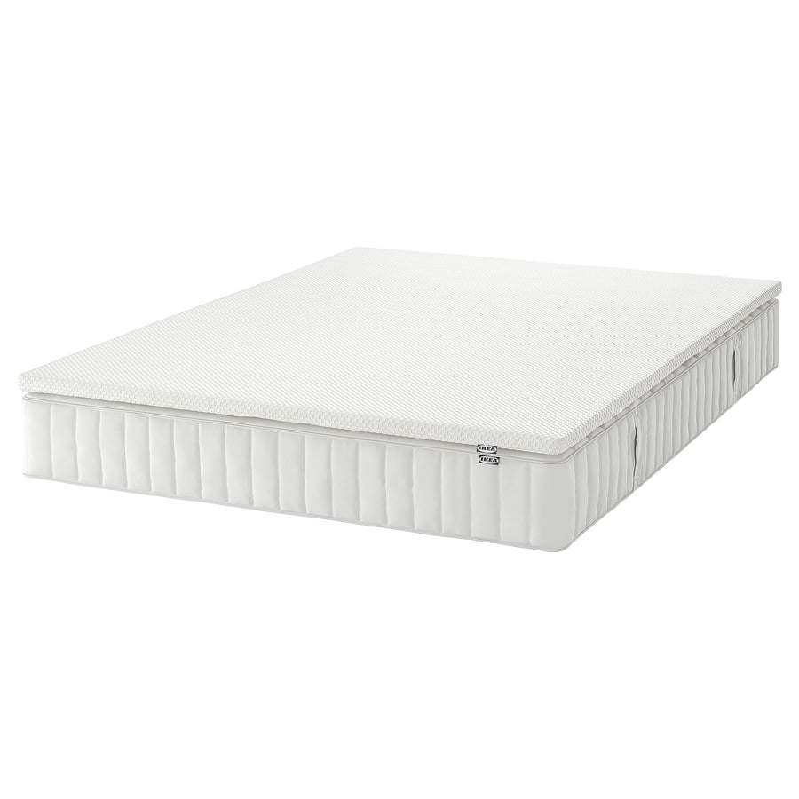 VALEVÅG mattress and mattress pad, firm white/Nordberget white, King - IKEA