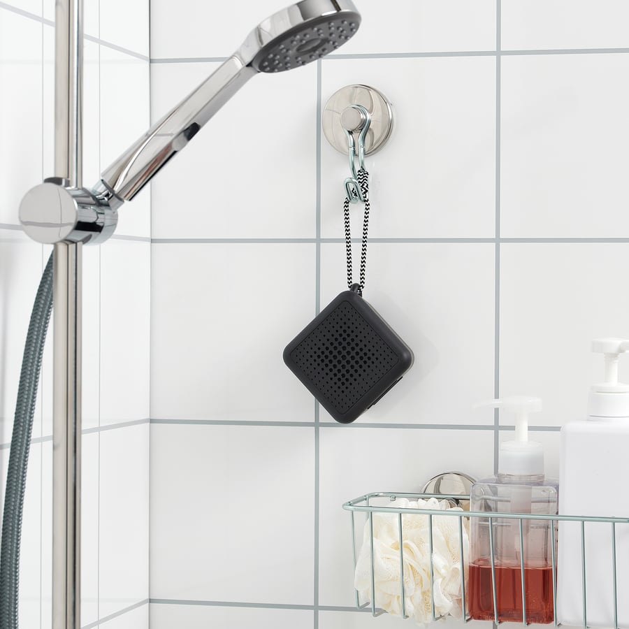 VAPPEBY portable bluetooth speaker, waterproof/black - IKEA