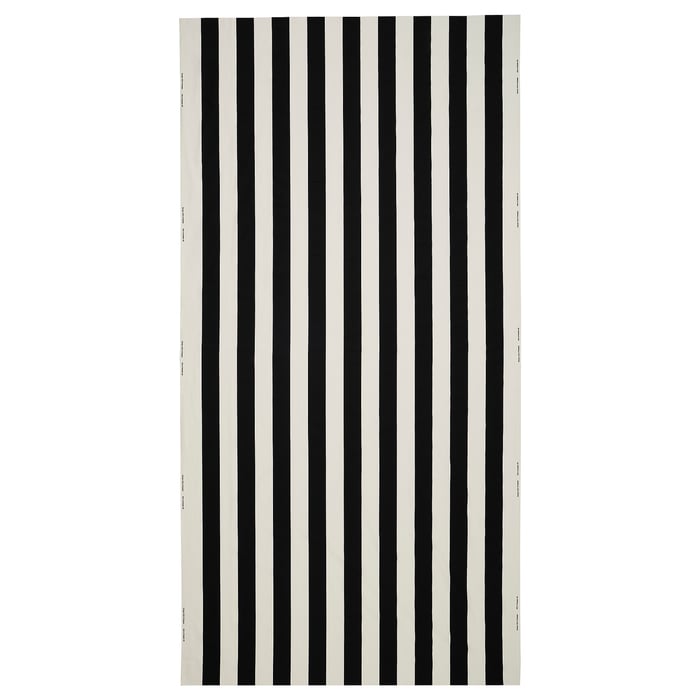 VARGTÖREL pre-cut fabric, black/white, 59x118" - IKEA