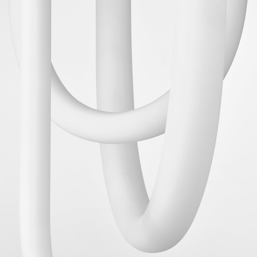 VARMBLIXT LED pendant lamp, white frosted glass, 18" - IKEA