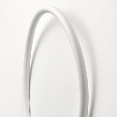 VARMBLIXT LED wall lamp, white metal/circle - IKEA