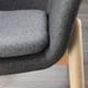 VEDBO Armchair, Gunnared dark gray, Height including back cushions: 29 ...