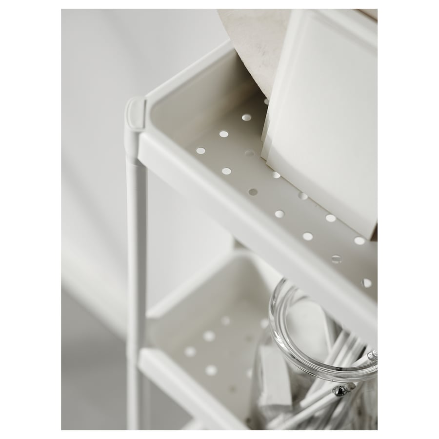 VESKEN Cart, white, 21 1/4x7 1/8x28" - IKEA