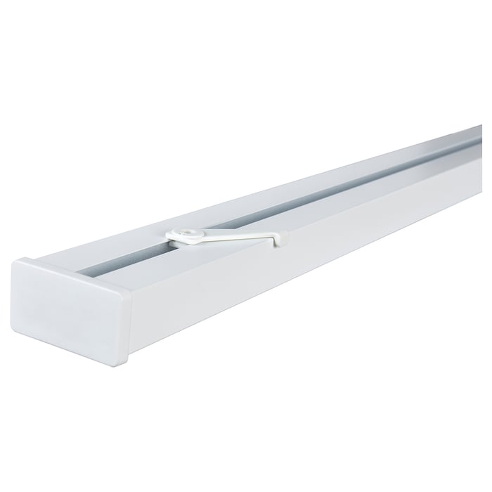 VIDGA triple curtain rail, included ceiling fittings/white, 55" - IKEA