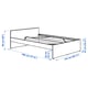 VIHALS bed frame, white/Luröy, Full/Double - IKEA