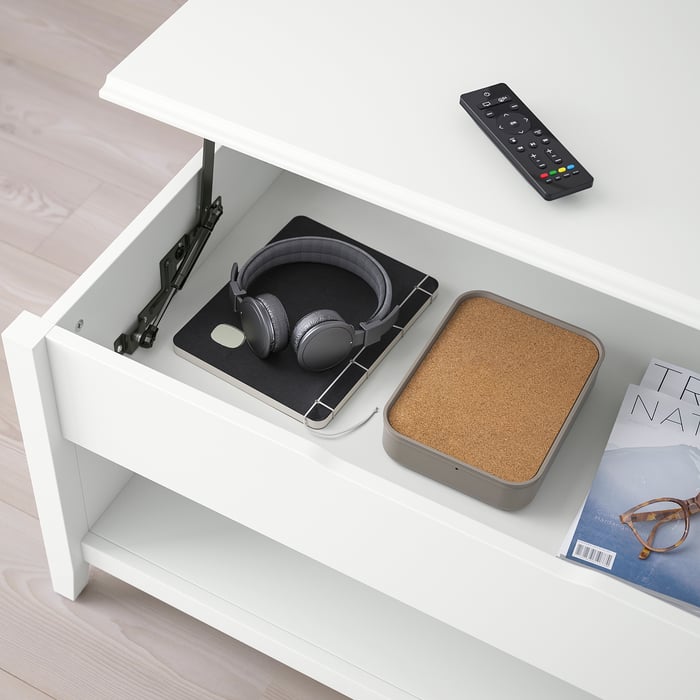 VITTERYD adjustable coffee table, white, 381/4" - IKEA