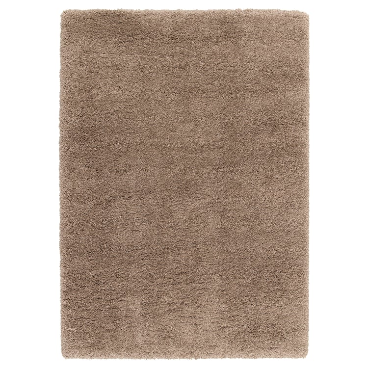 VOLLERSLEV rug, high pile, beige, 5'3"x7'7" - IKEA