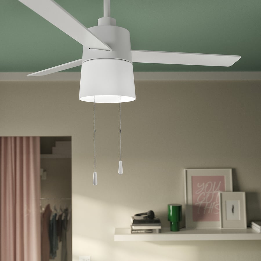 BACKLAG abanico de techo+luz, blanco - IKEA