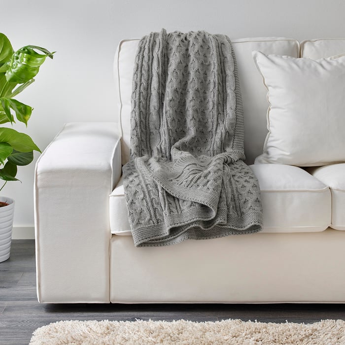 DÅRÖRT cobija, gris, 51x67" - IKEA