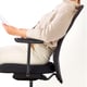 FLINTAN silla de trabajo con reposabrazos, negro - IKEA
