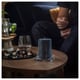 FRUKTSKOG vela grande perfumada, vetiver+geranio/negro-turquesa, 30 hr ...