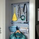 GREJIG rejilla de pared+riel, azul, 227/8x231/4" - IKEA