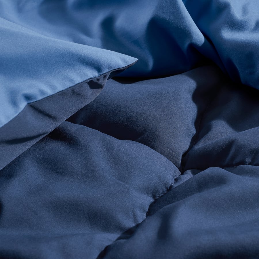 HEDFRYLE juego de edredón, azul, Tamaño King - IKEA