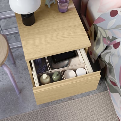 MALM / STORKLINTA muebles de dormitorio, juego de 2, chapa de roble ...