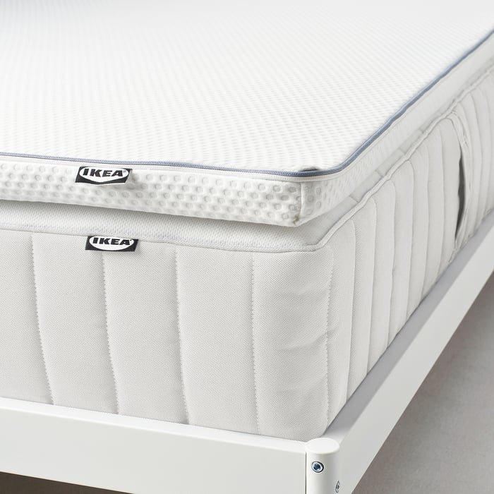 NÄSTABERG topper de colchón, blanco, Tamaño King - IKEA
