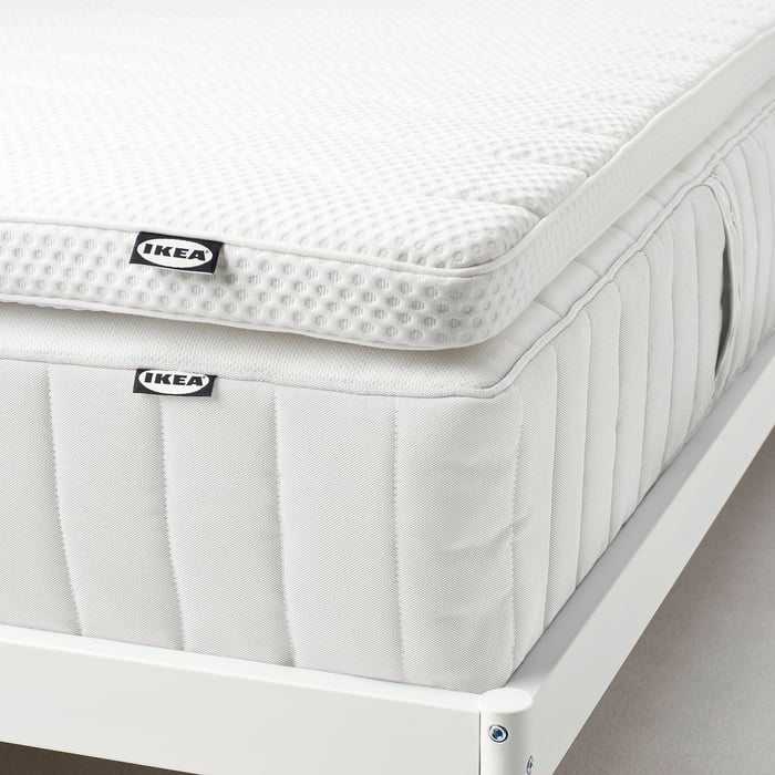 NORRSELE topper de colchón, blanco, Tamaño full - IKEA