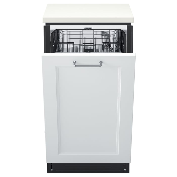 RANSBERG lavaplatos integrado+puerta, Axstad blanco mate, 18" - IKEA