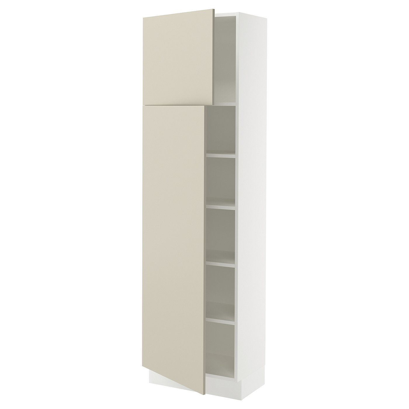 SEKTION gabinete alto+estantes/2 puertas, blanco/Havstorp beige ...