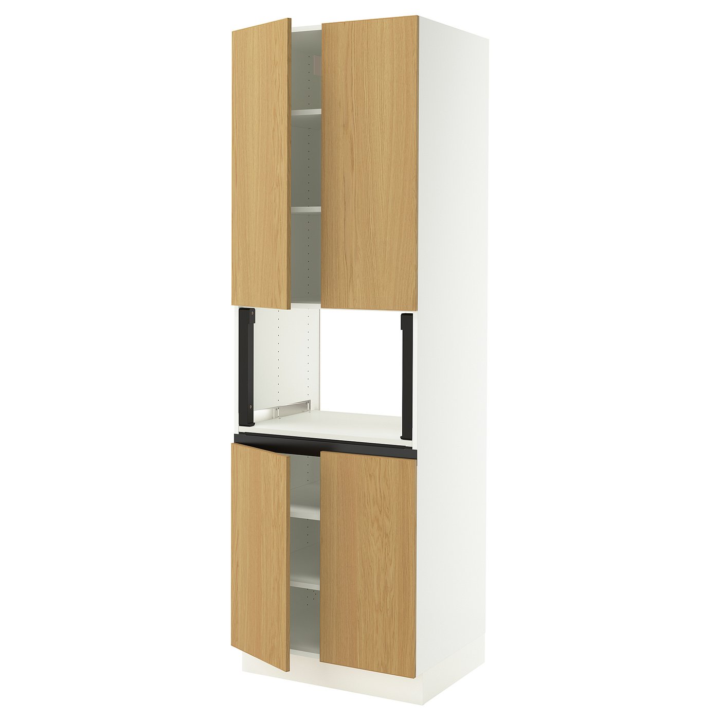 SEKTION gabinete alto microondas+4 puertas, blanco/Sinarp chapa de ...