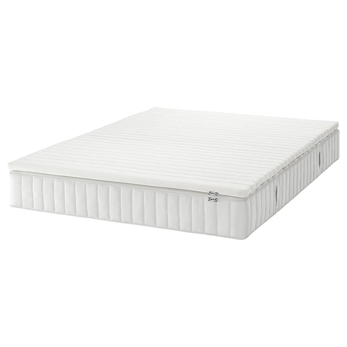 VALEVÅG colchón+topper de colchón, extra firme blanco/Nisseholm blanco ...